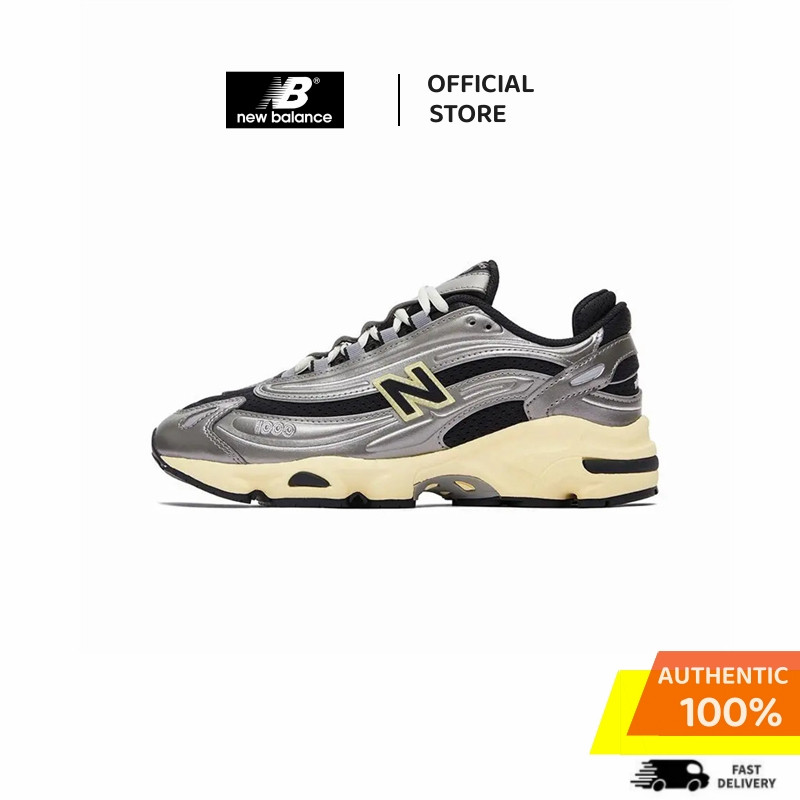 New Balance NB 1000 Silver black / Red-brown / Gray silver Men Women ...