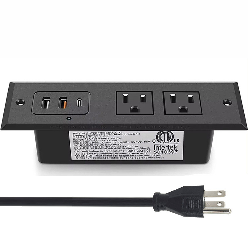 Office Furniture American Standard Concealed Desktop Socket 125V ...