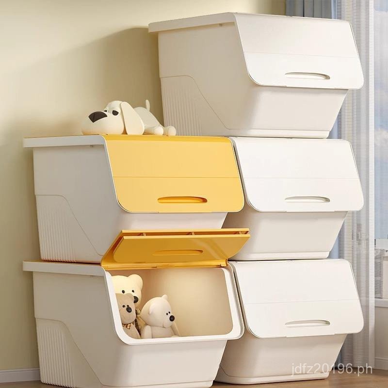 Storage Box for Children's Picture Books, Snacks, Flip Lid Toy Box ...