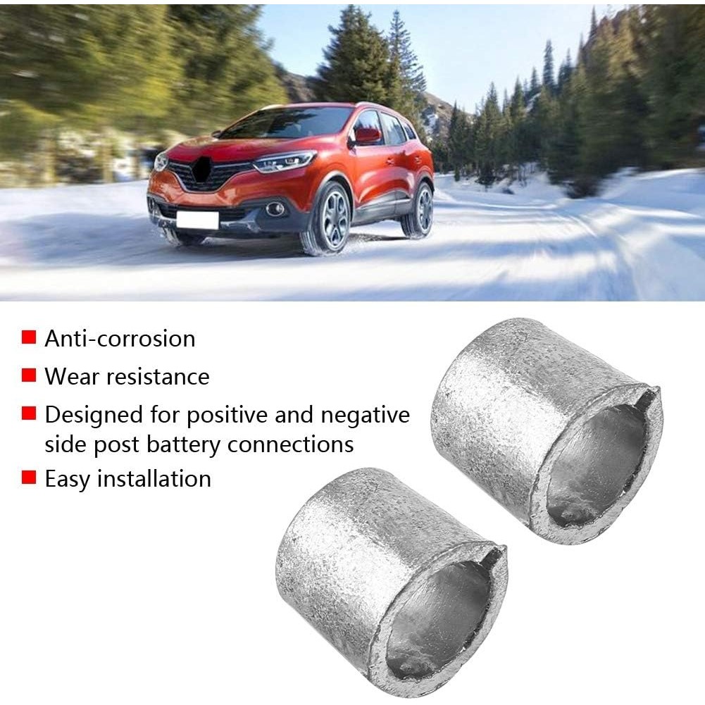 Battery Terminal Sleeves, 1 Pair Car Battery Terminal Converter Post ...