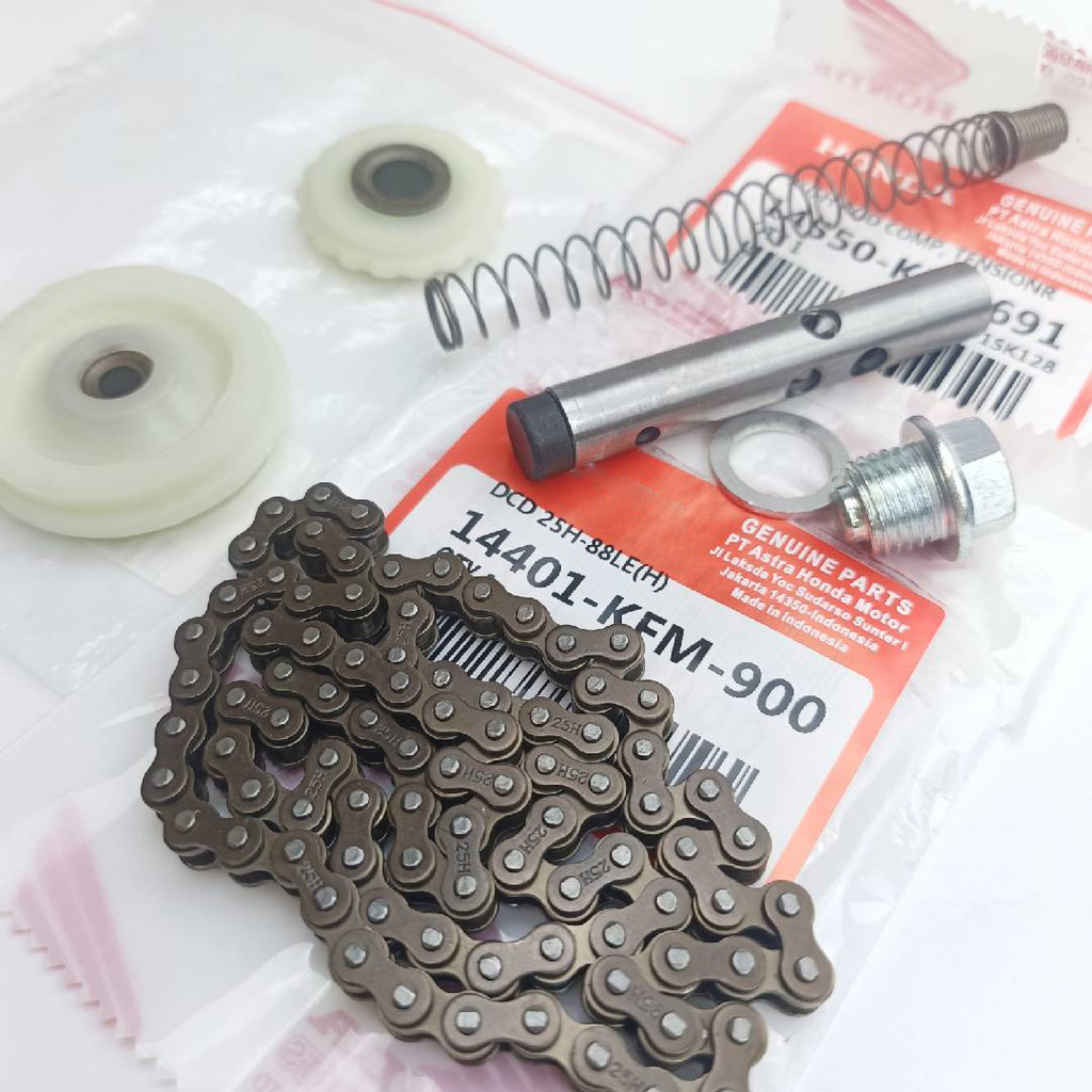 XRM Timing Chain Kit (25H-88L) - Roller Guide & 88-Link Chain | Shopee ...