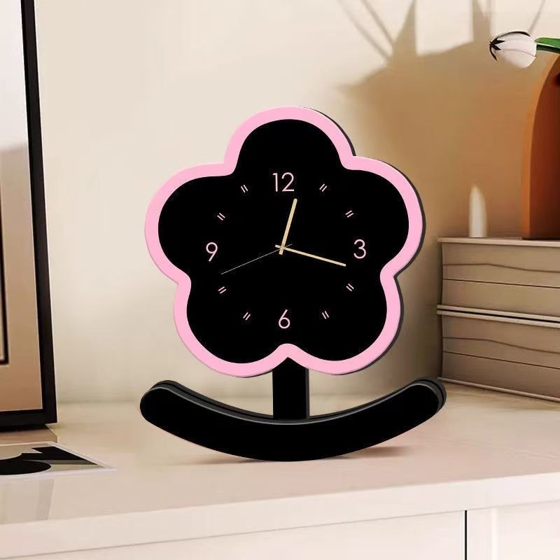 Modern Minimalist Clock Desktop Clock TV Cabinet Bedside Clock Crystal ...