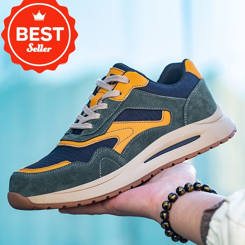 Men's Safety Shoes Good Ventilation Steel Toe Shockproof Sharp Objects ...