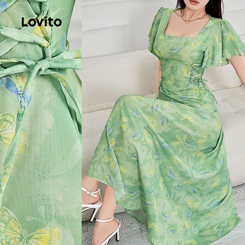 lovito-women-casual-dress-zipper-lace-up-smooth-hand-feeling-spring