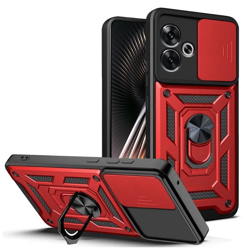 Slide Camera Protect Case for POCO F6 Pro F6 X6 Pro M6 Pro F5 Pro Armor ...