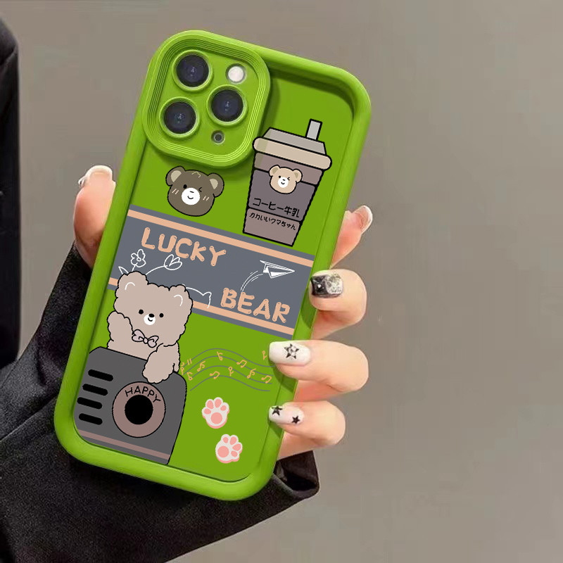 Redmi A3 Case 13 4G 13C 5G YT55A lucky coffee bear Soft Angel Eyes ...