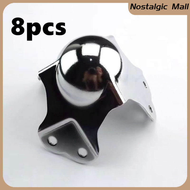 8pcs Silver Metal Ball Corner 6 Pin Big Ball Corner For Tour Case ...