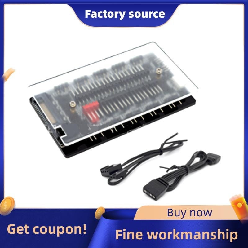 Motherboard Fan Hub RGB Fan Hub 10 Ports PWM Addressable RGB Fan ...