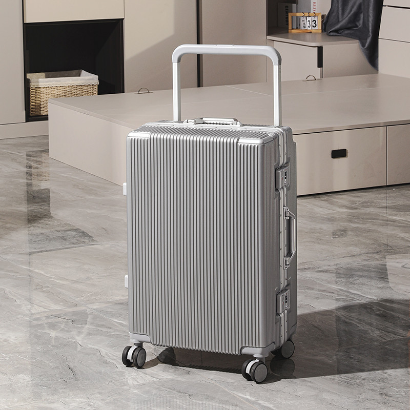 （COD+clipper transport）Suitcase LuggageWide pull bar aluminum frame ...