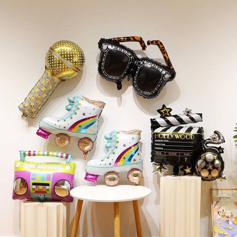 Inflatable Balloon New Movie Night Scene Camera Sunglasses Microphone ...