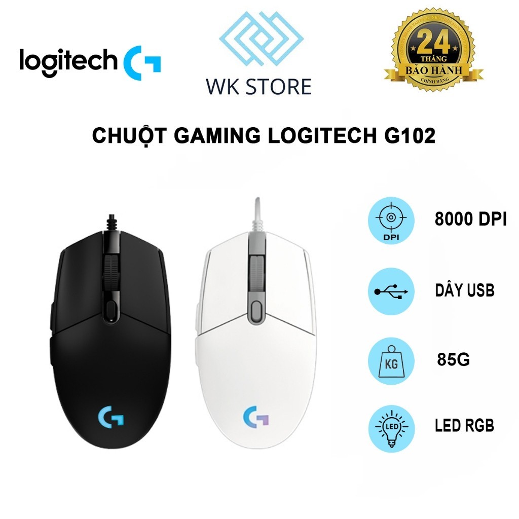 Logitech G102 LightSync Gaming Mouse | Dpi 8,000 | Led RGB | Genuine ...