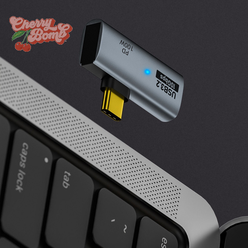 (Cherry Bomb) USB Type-C 10Gbps OTG 2in1 Adapter With 100W PD Charging ...