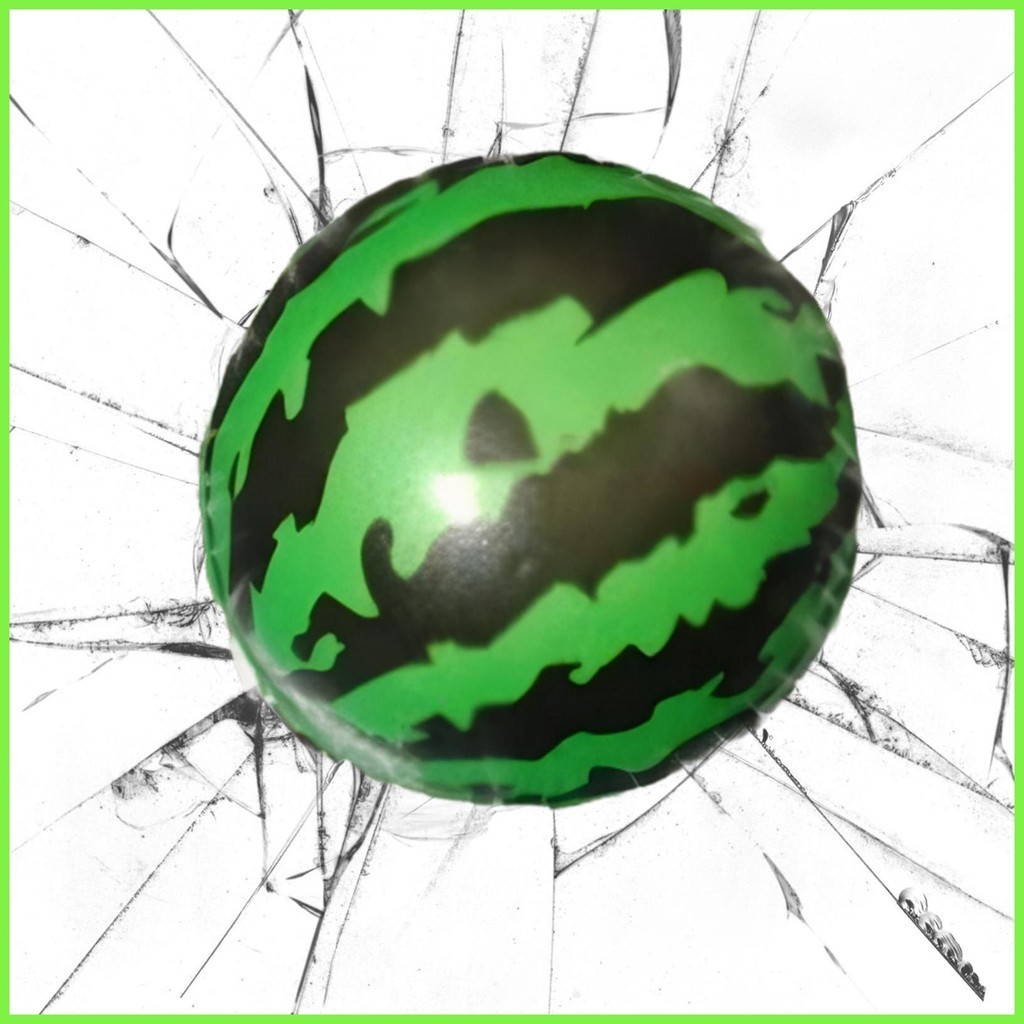 3D Prank Glass Window Stickers Watermelon Hit Design Car Body Window ...