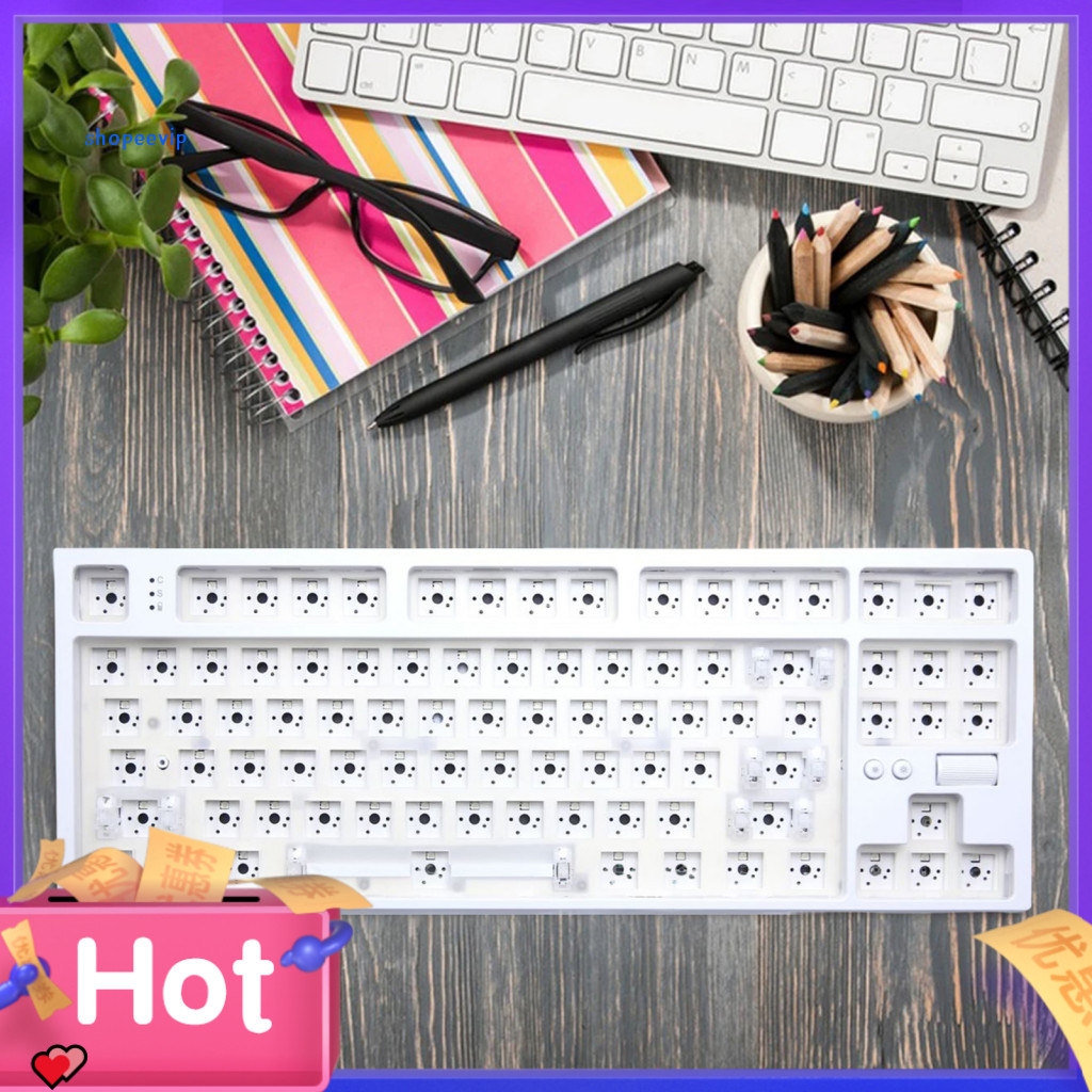 SPVPZ Office Mechanical Keyboard Rgb Backlit Mechanical Keyboard Kit 87 ...