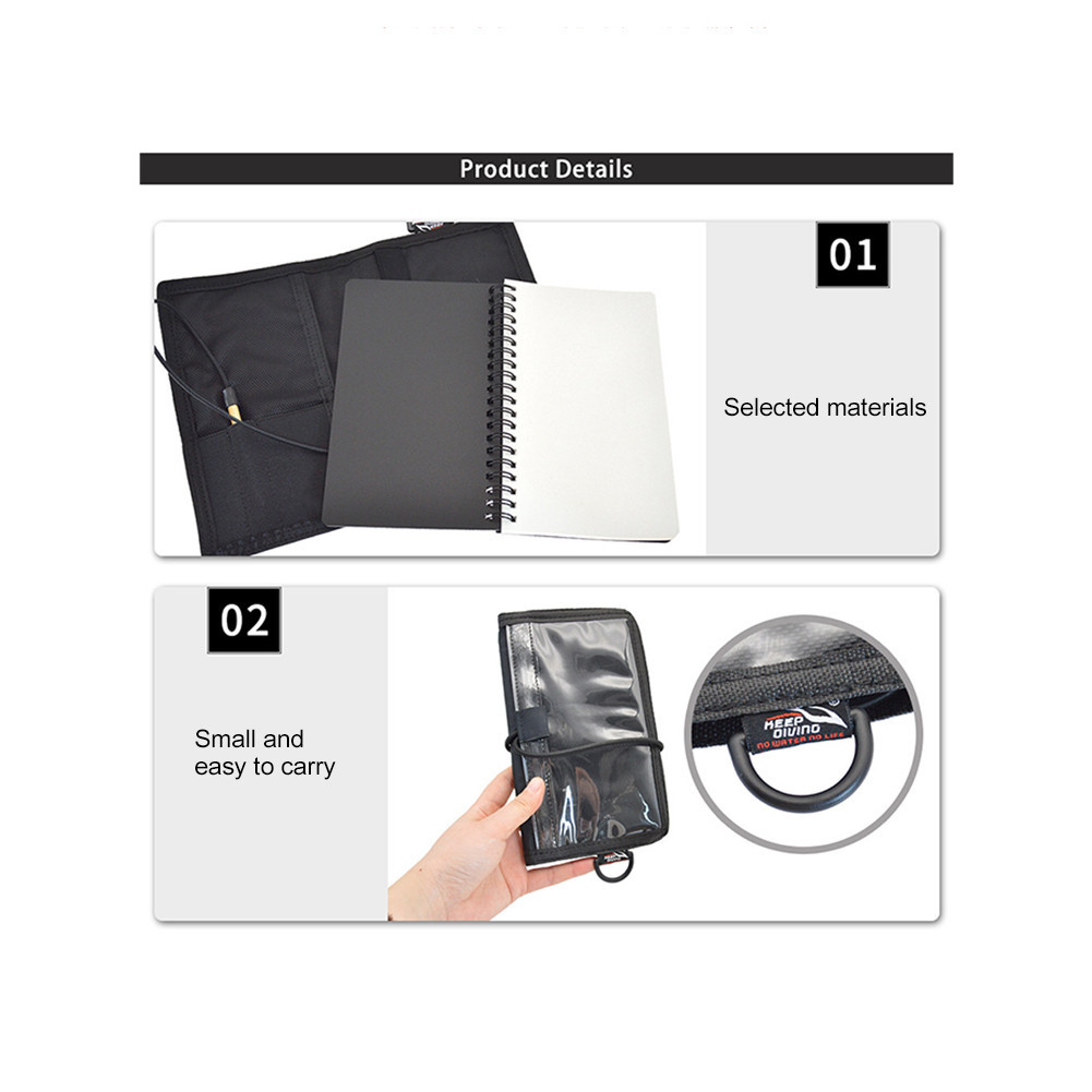 Diary Writing Pad PU Coating Wet Notes Notepad Diving Dairy Book Diving ...