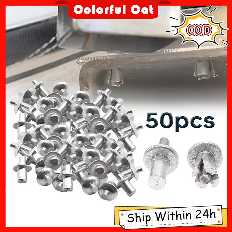 50Pcs M5 Aluminum Alloy Expansion Rivets Hammer Drive Expansion Rivets ...