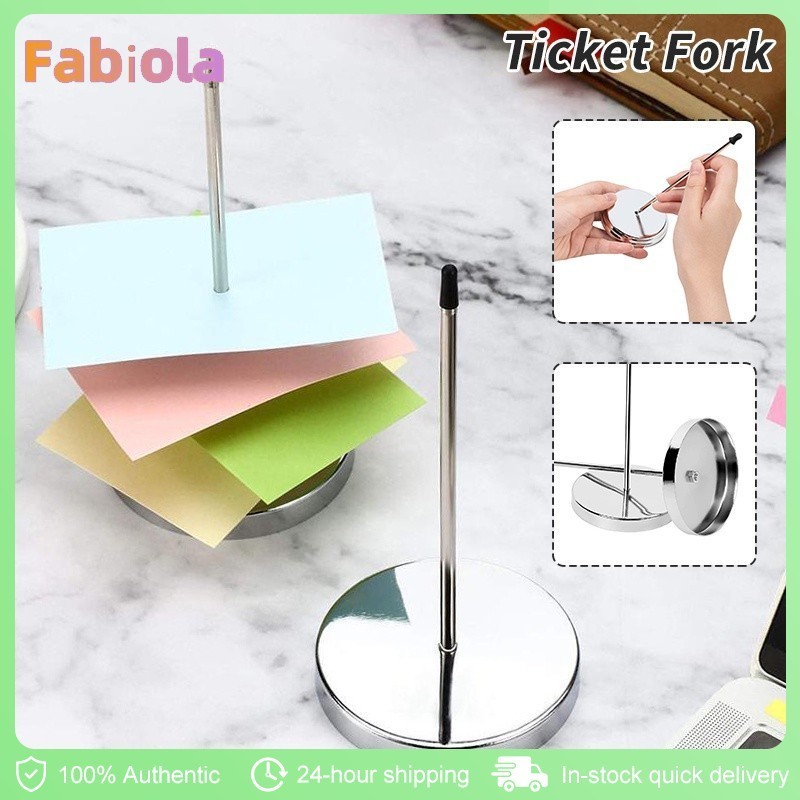 Metal Straight Rod Ticket Fork Restaurant Receipt Holder Spike Stick ...