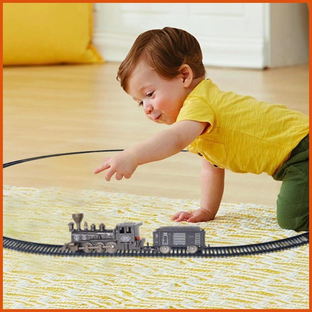 Kids Train Set Electric Classical Train Toy Interactive Toy Train Set ...
