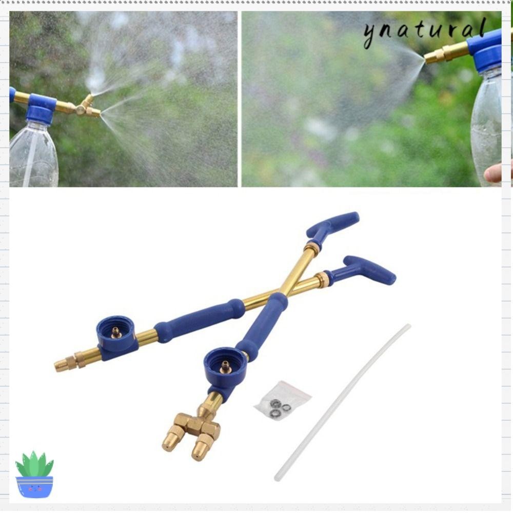 YNATURAL Atomizing Misting Nozzle, Brass Push-pull Irrigation Sprayers, Universal High Pressure ...