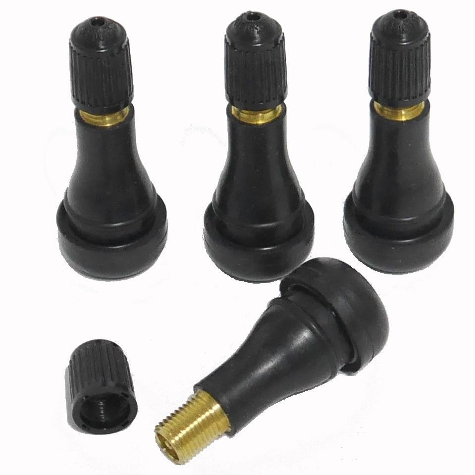Pacific Industrial Tubeless Tire Rubber Valve, Set of 4 TR413CL with Packing, Pacific Pacific TR ...