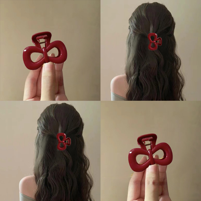 Christmas Red Hairpin Grips Hair Clip Headwear Clips Happy New Year ...