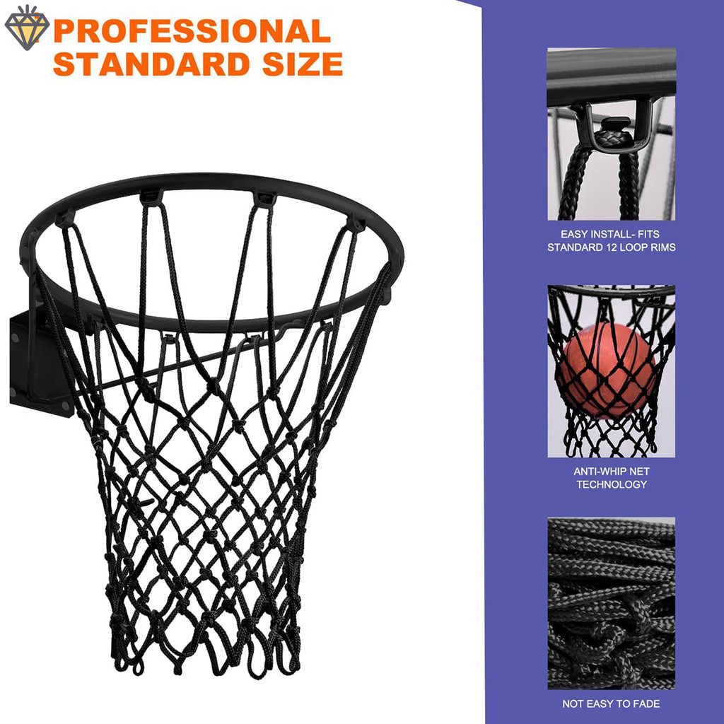 Black Basketball Net Sporting Goods Basketball Net Bag Indoor Outdoor ...
