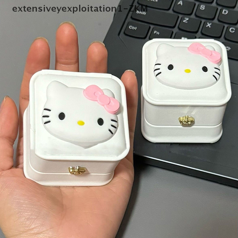 【EPPH】 2024 New Sanrio Hello Kitty Ring Storage Box Confession Ring Box ...