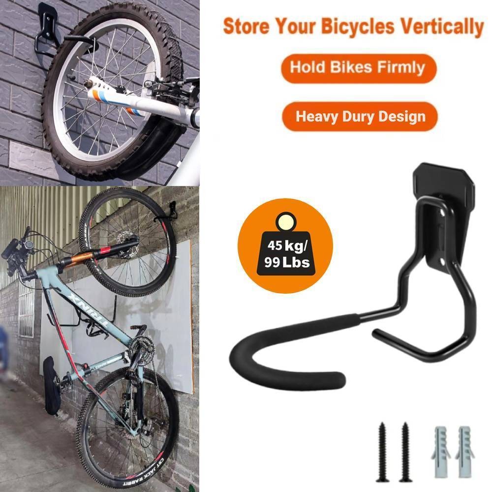 Bike Hook Wall Mount Rack Holder,Heavy Duty Bike Hanger Vertical ...