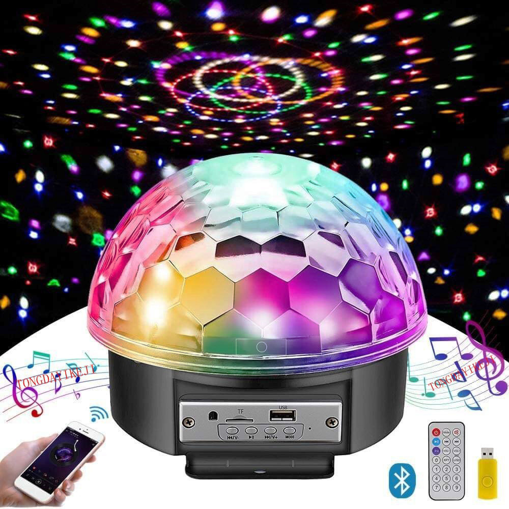 Crystal magic Ball Light Bluetooth Speaker APP Control Stage Light KTV ...