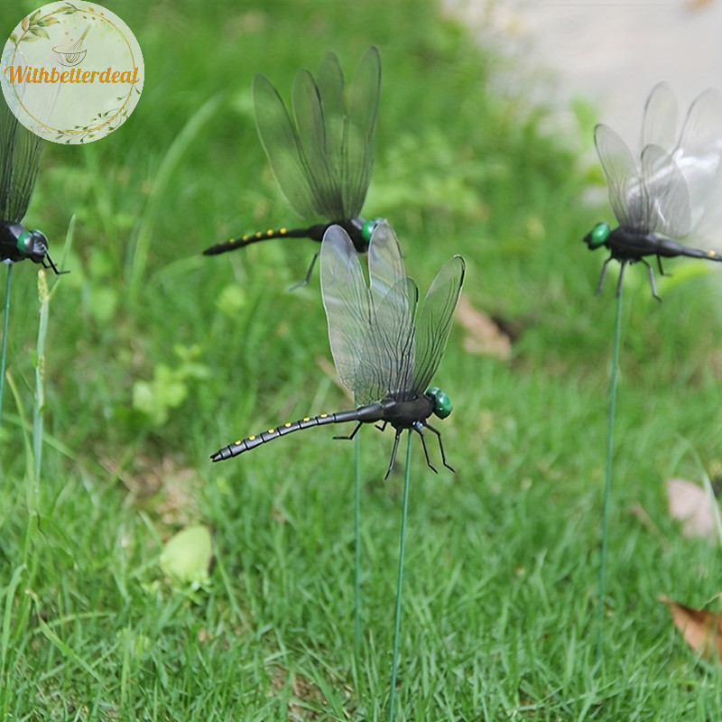 Withbetter Outdoor Mosquito Repellent Simulation Stick Dragonfly Rope ...