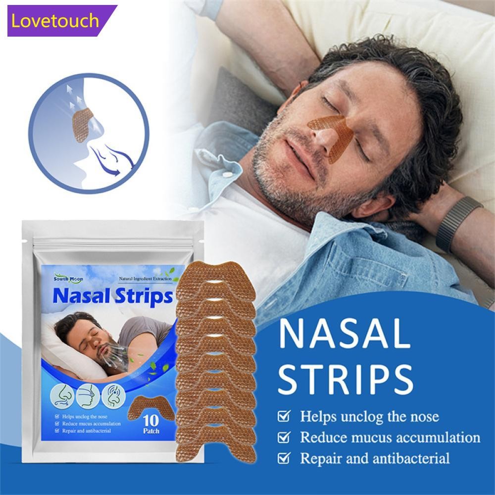 LOVETOUCH 10pcs/Pack Breathing Nose Patch Anti-snoring Nasal Strips ...