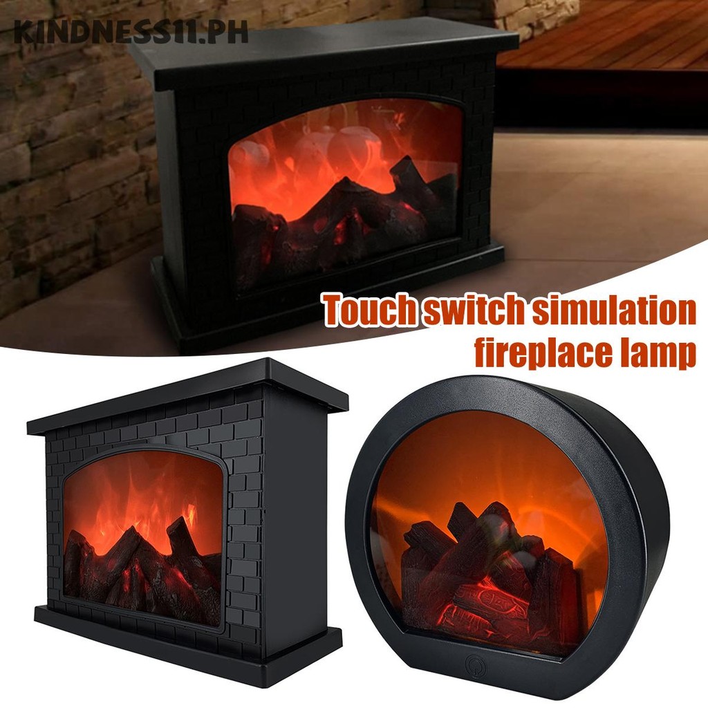 Fireplace Lantern Touch Switch LED Fireplace Lantern Simulation Log ...