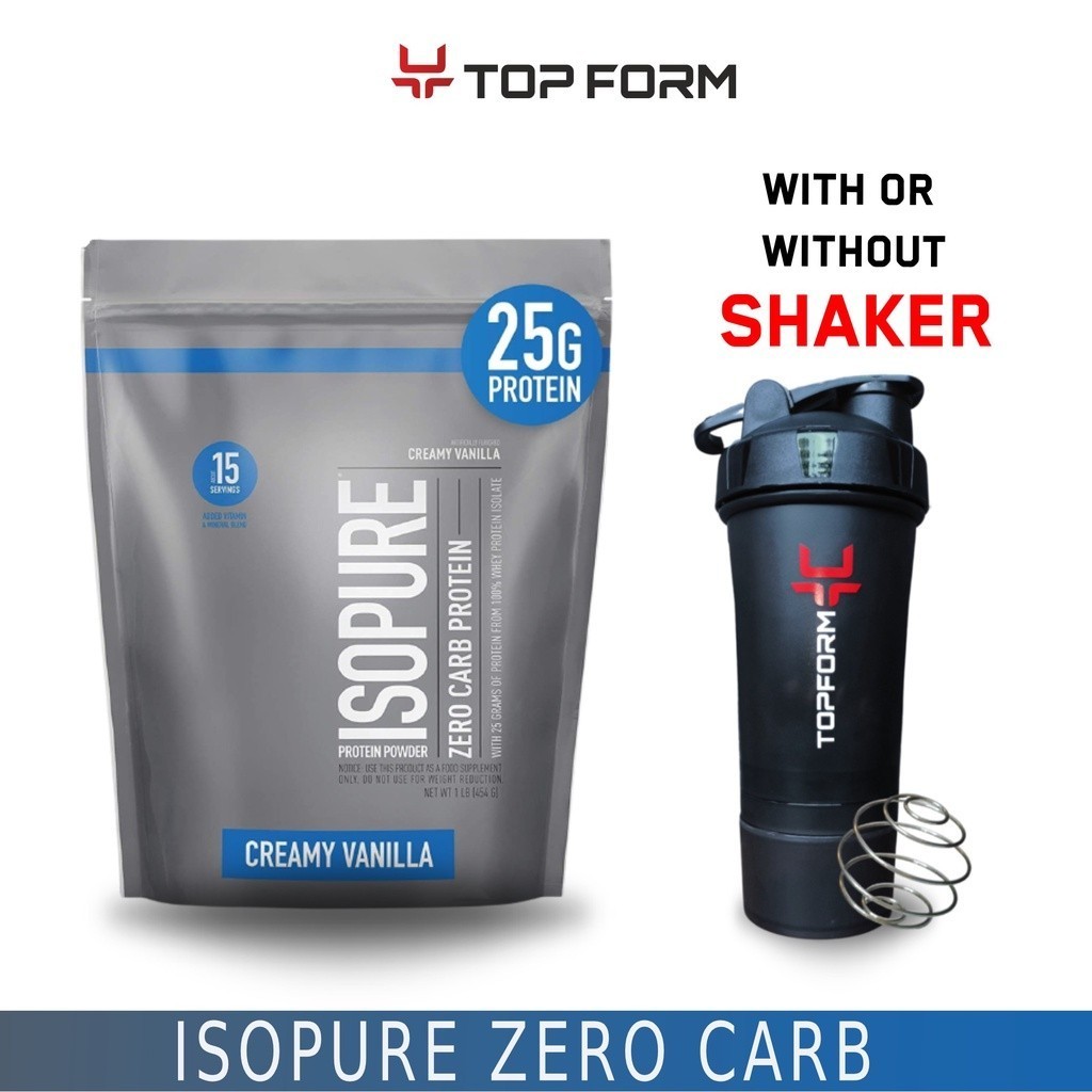 Isopure Zero Carb Isolate Whey Protein 1lb-Zero Carb and Keto Friendly ...