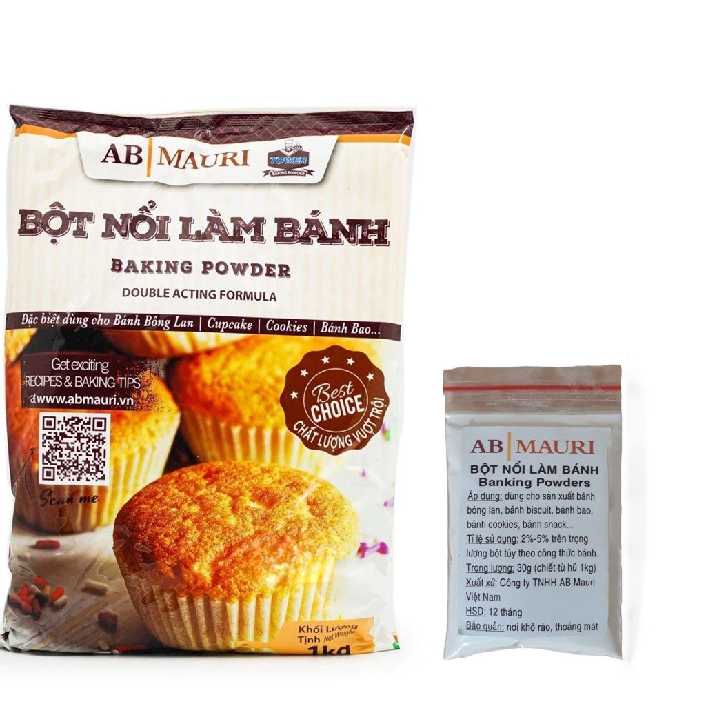 Baking powder, baking powder, Mauri zip bag 30g, 100g used to make ...