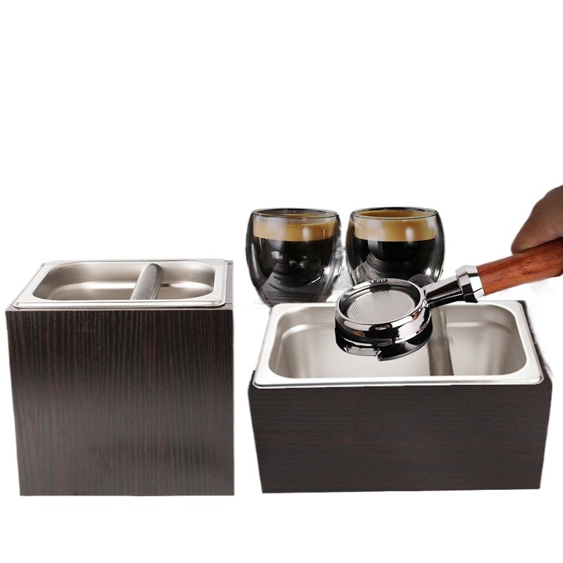 Solid wood slag barrel box bar coffee powder slag barrel knock slag ...