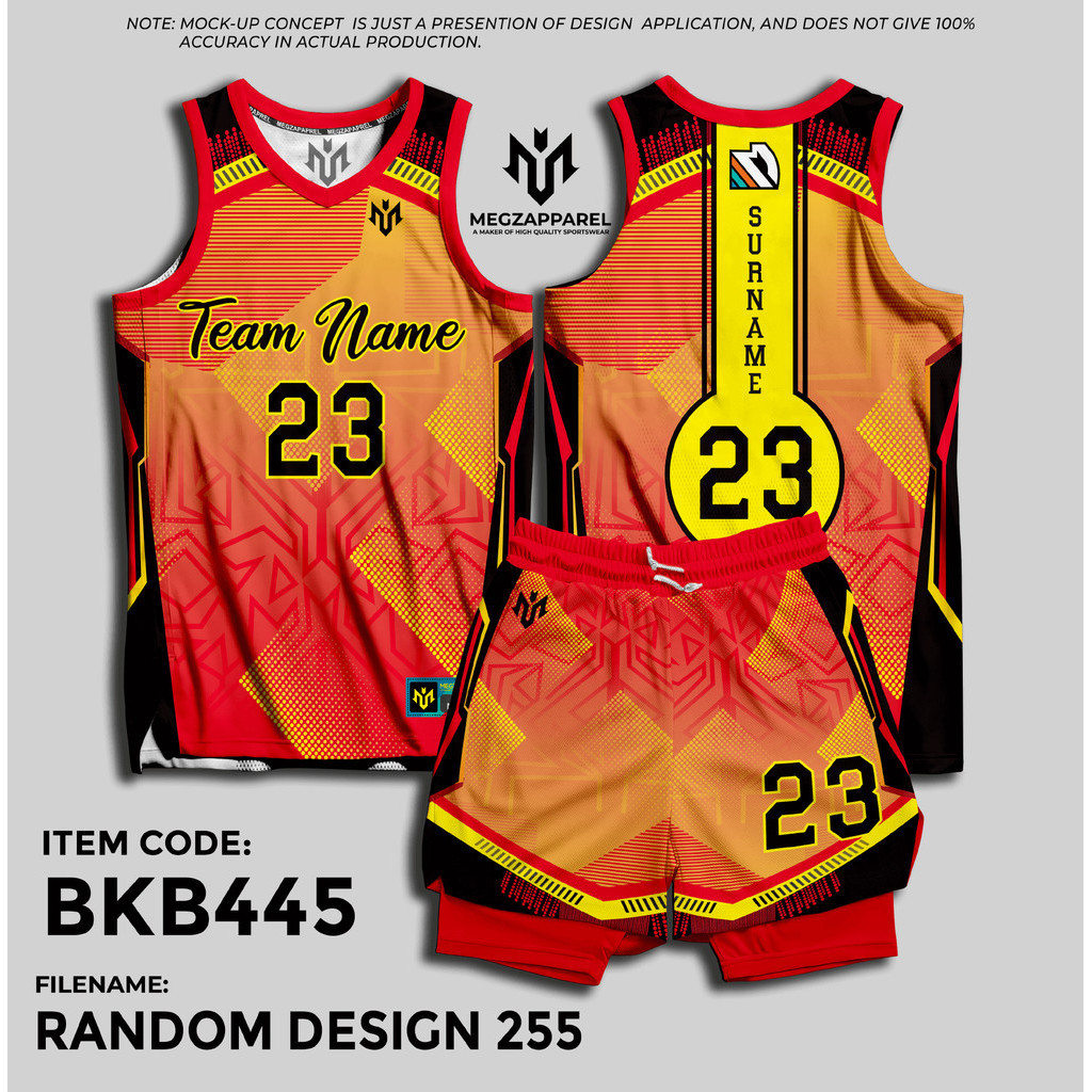 MEGZ Free Customized Team Name Surname and Number Basketball Jersey ...