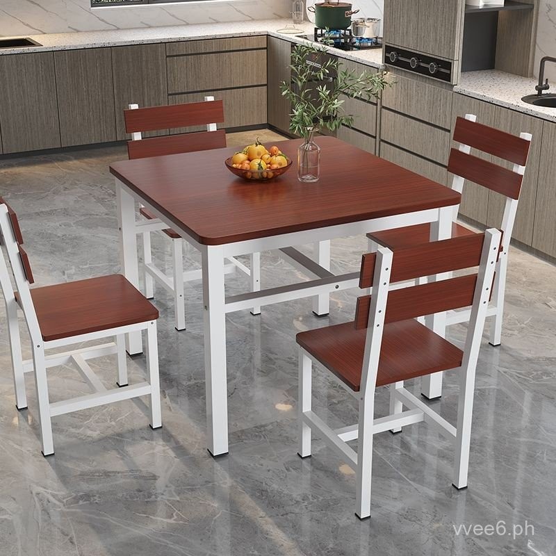 LDDining Tables and Chairs Set Household Small Apartment Square Dining ...