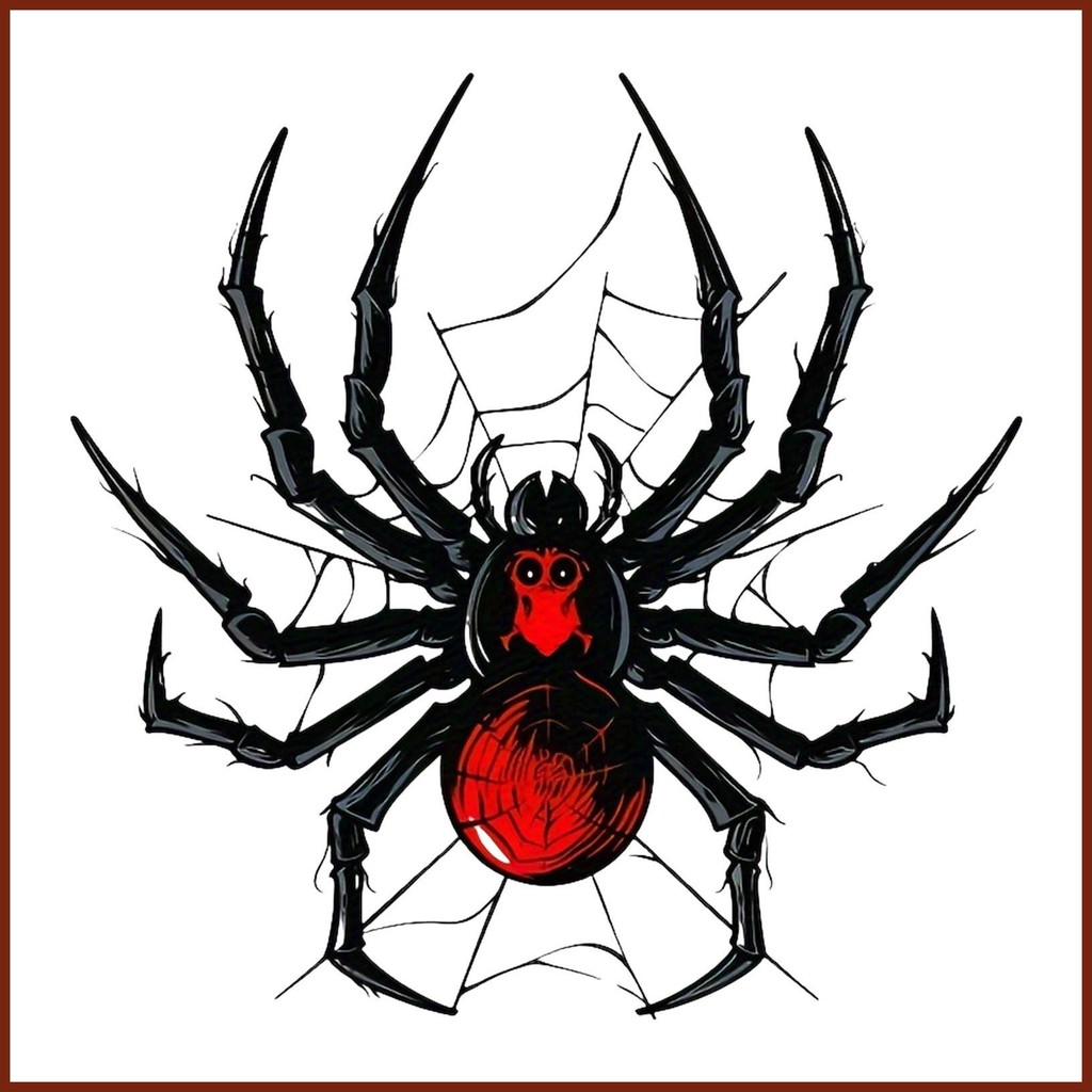 Horror Car Stickers Cartoon Waterproof Spider Stickers Sun-Proof Car ...