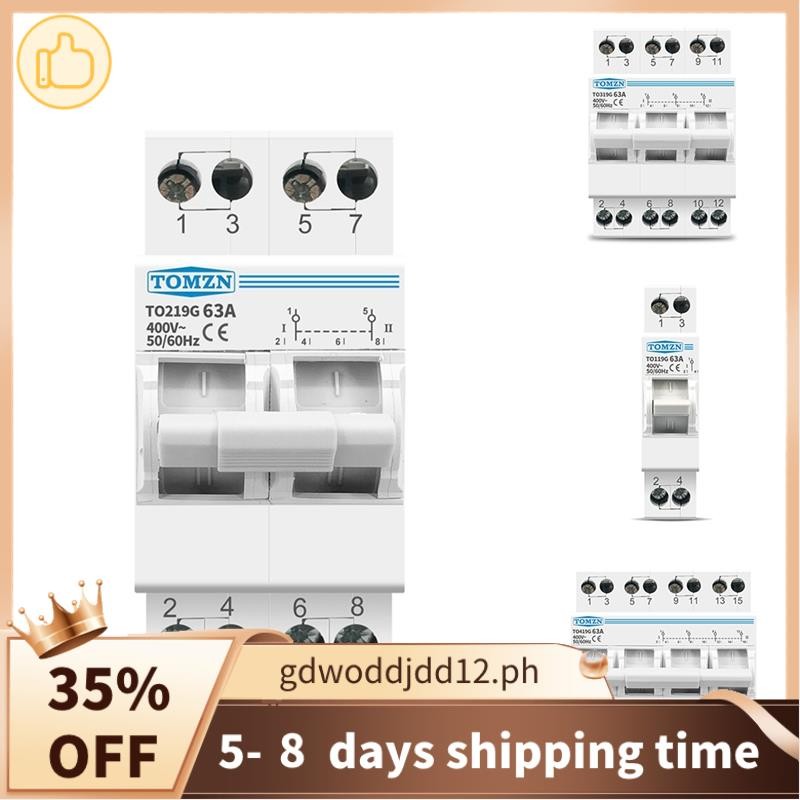 TOMZN 63A MTS Dual Power Manual Transfer Isolating Switch Interlock ...
