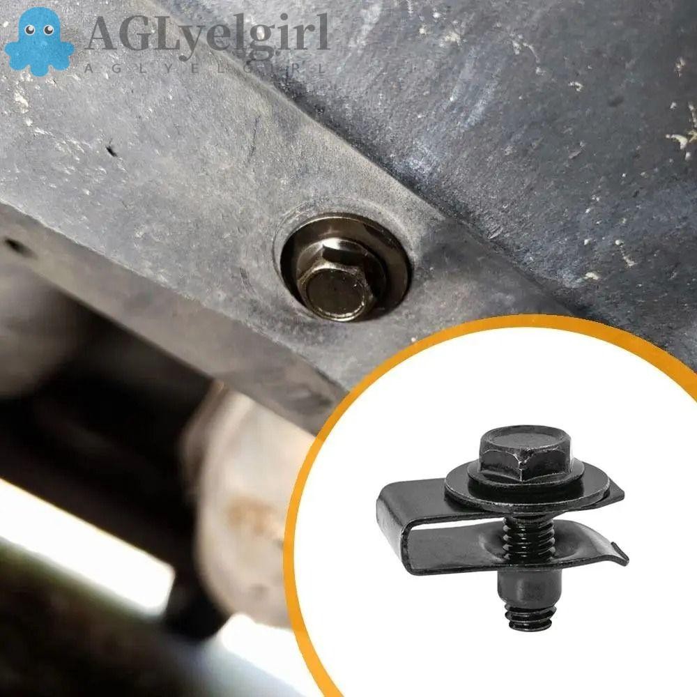 AGLYELGIRL 30pcs Car Body Bolts Clip, Universal Black Self-Tapping ...
