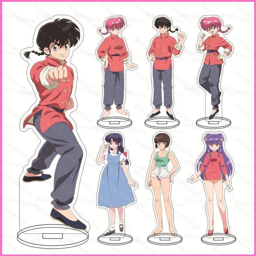 Ranma 1/2 Nibun-no-Ichi Genma Saotome Akane Tendo Acrylic Stands Plate ...
