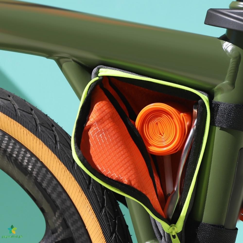 For Brompton Bike Triangle Frame Bag for Multi Tool Storage Grey Green ...