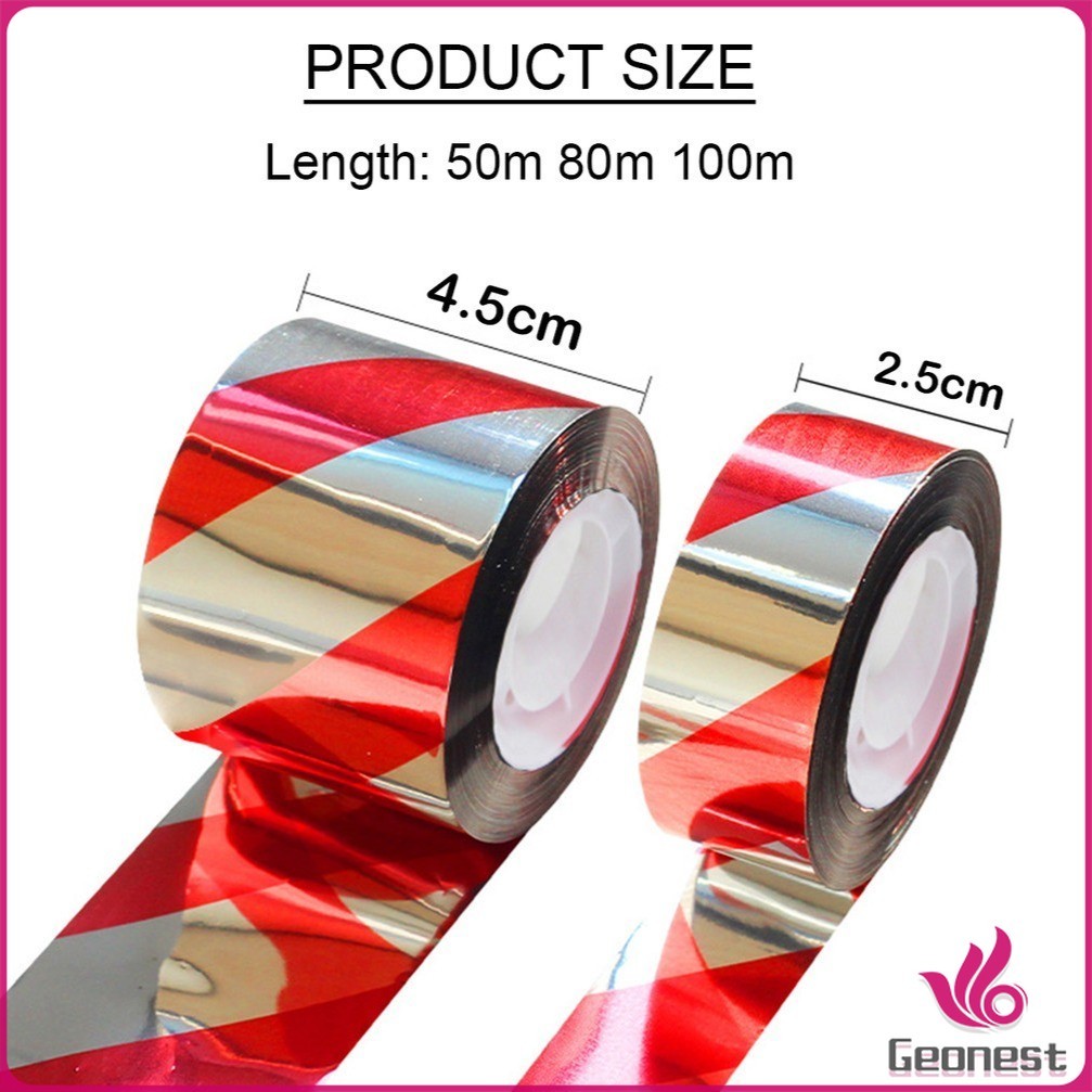Geonest 50m/80m/100m Anti Bird Ribbon Flashing Reflective Bird ...