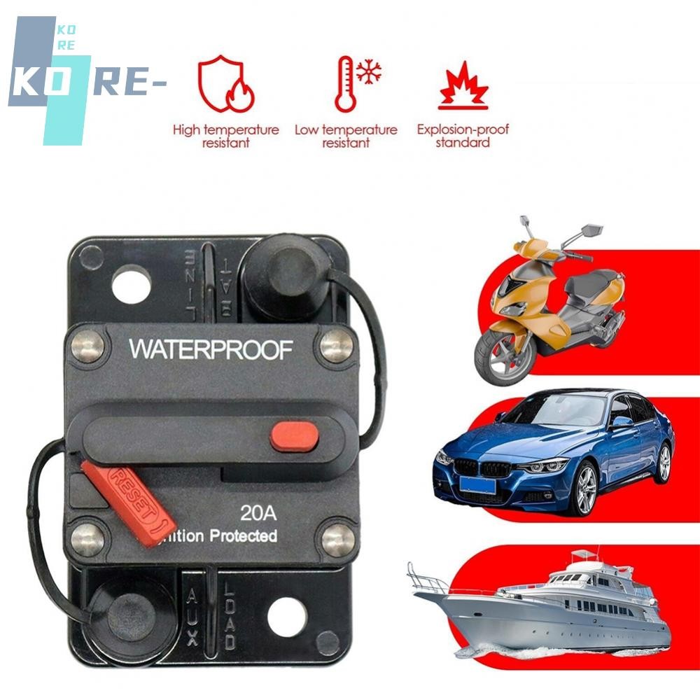 20A Circuit Breaker Thermal Plastic Housing Kill Switch 12-48V Breaker ...