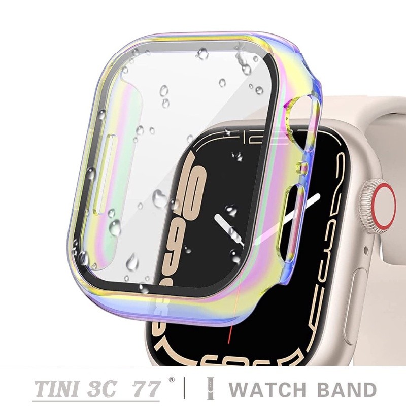 Series 10 9 8 7 SE 6 5 4 3 2 S10 Colorful iWatch Case+Tempered Glass ...