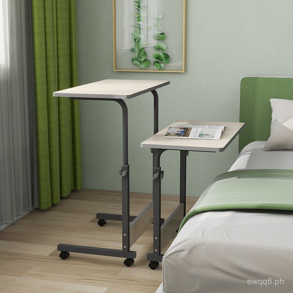 Moving Wheels Simple Computer Bedside Table Adjustable Dormitory Small ...