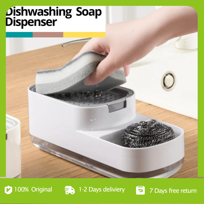 Kitchen Sink Soap Organizer Box Plastic Multi-Layers Dishwashing Liquid ...