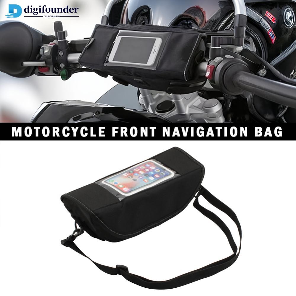 DIGIFOUNDER Motorcycle Handlebar Bag with Touchscreen Phone Storage Bag ...