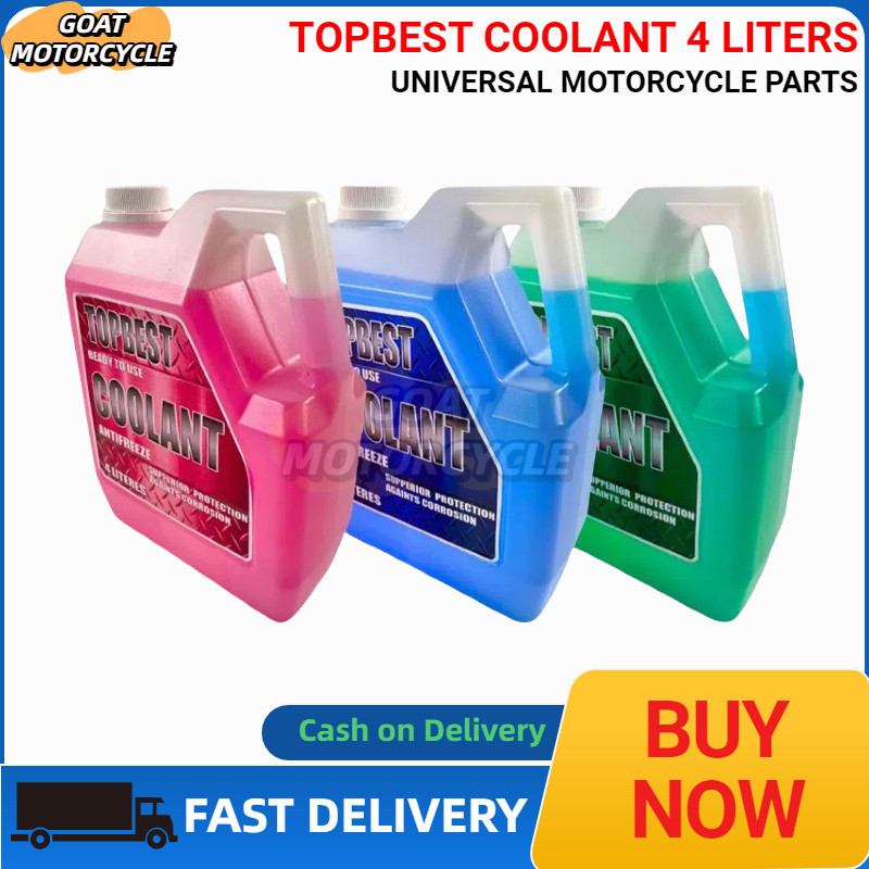 COD MOTORCYCLE CARE TOPBEST COOLANT ANTIFREEZE 4 LITERS FOR MOTORCYCLE ...