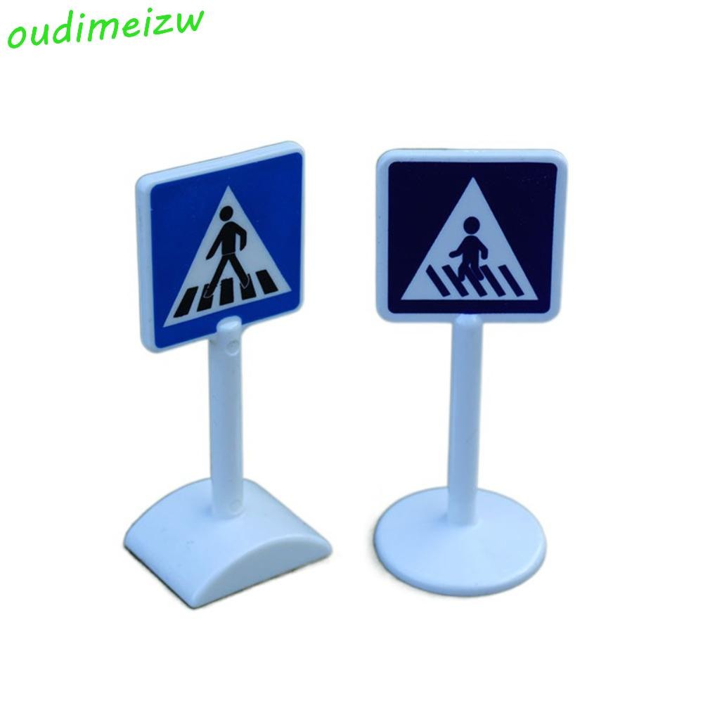 OUDIMEIZW Dollhouse Speed Limit Sign, Road Block Miniature Simulation ...